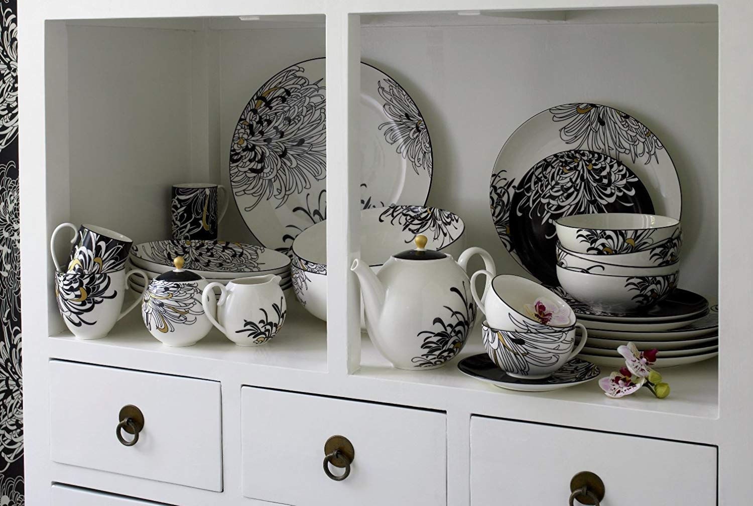 Denby Monsoon Chrysanthemum Dinnerware Boxed Set, 16-Piece – BigaMart